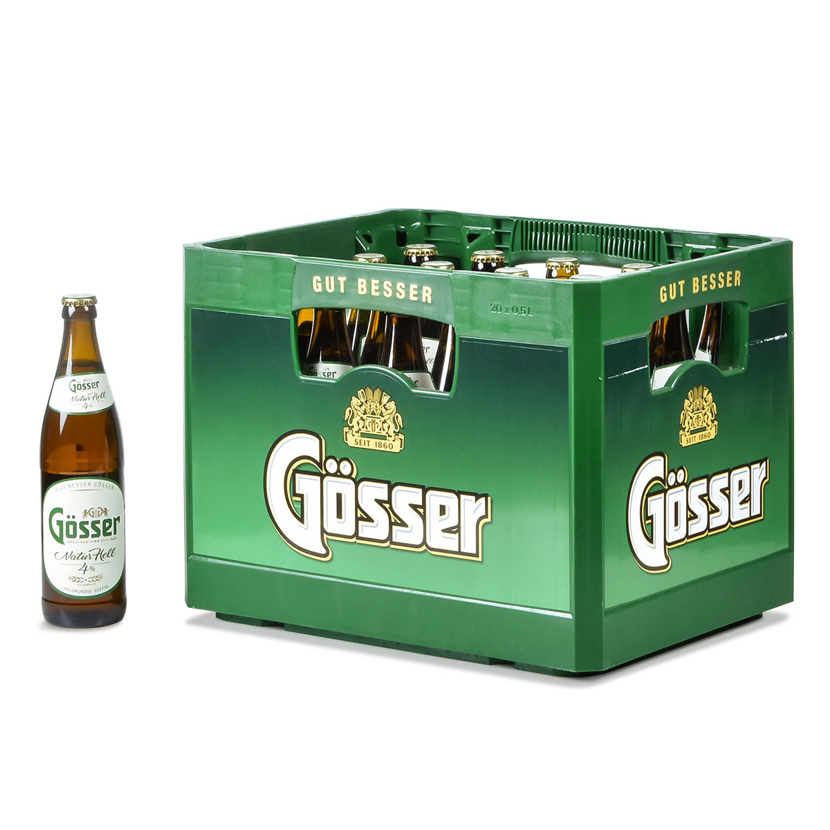 Gösser Natur Hell 20 x 0,5l online bestellen | getraenkedienst.com