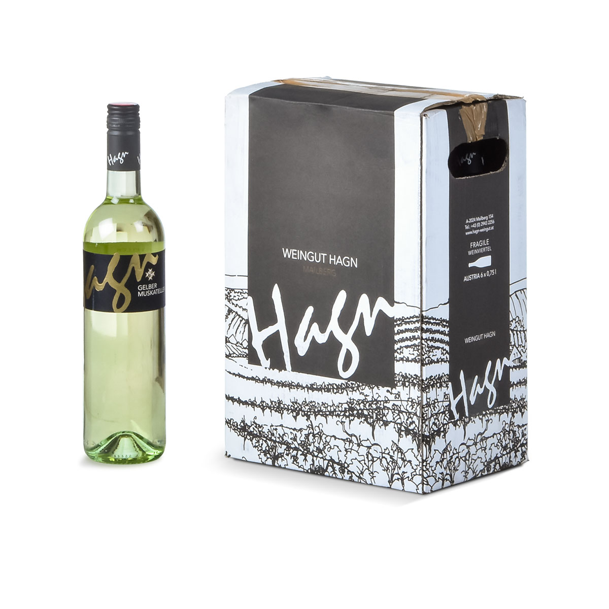 Weingut Hagn Gelber Muskateller 6 x 0,75l | getraenkedienst.com