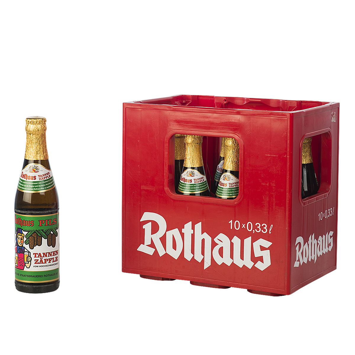 Rothaus Pils Tannenzäpfle 10 x 0,33l | getraenkedienst.com