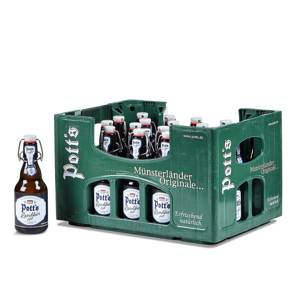 Potts Landbier Hell 20 x 0,33l online bestellen | getraenkedienst.com