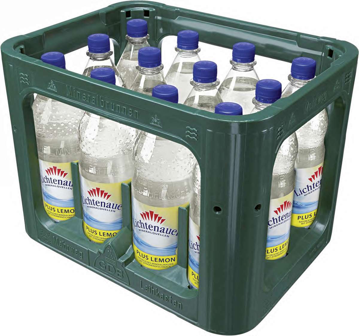 Lichtenauer Plus Lemon 12 x 1l PET | getraenkedienst.com