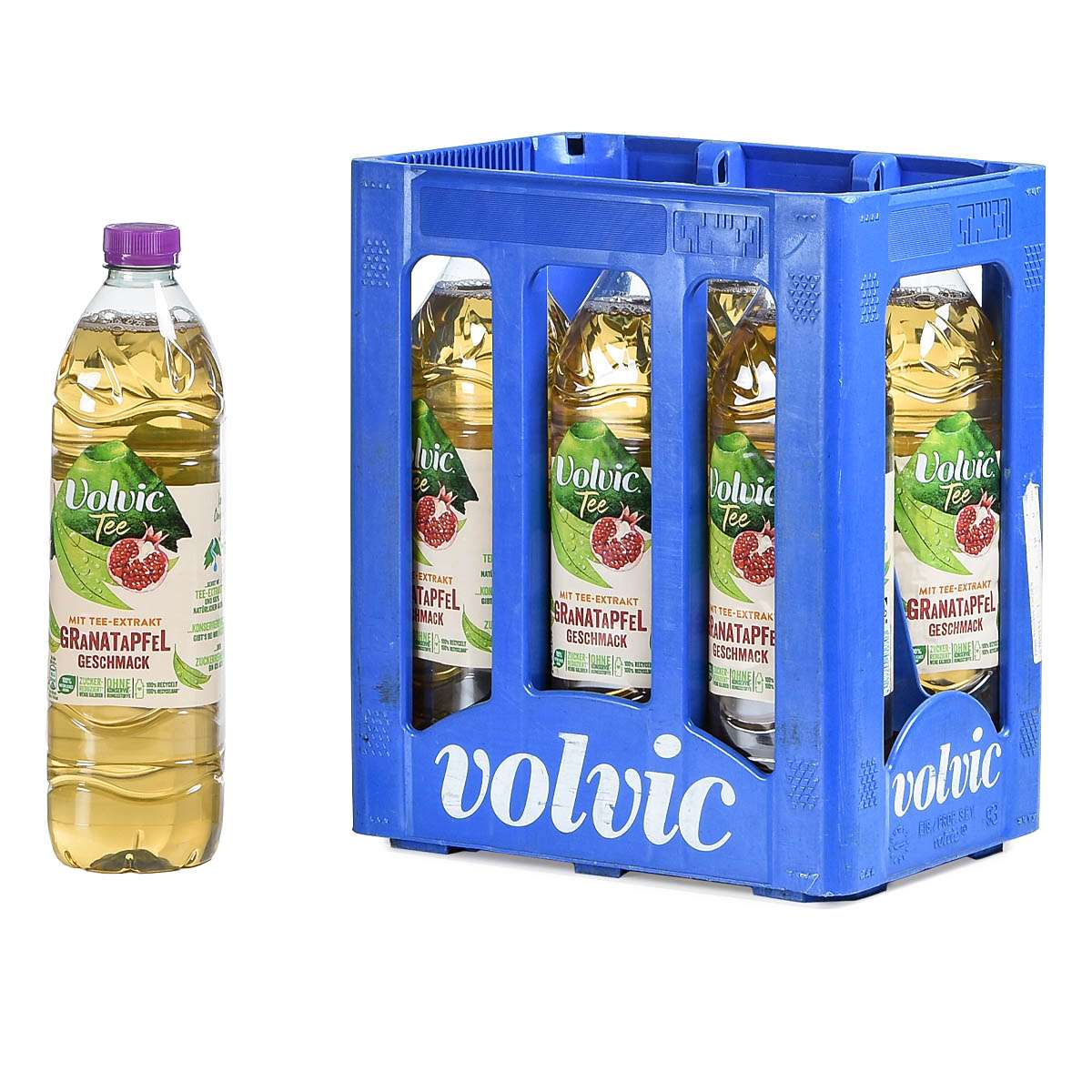 Volvic Grüner Tee Granatapfel 6 x 1,5l | getraenkedienst.com