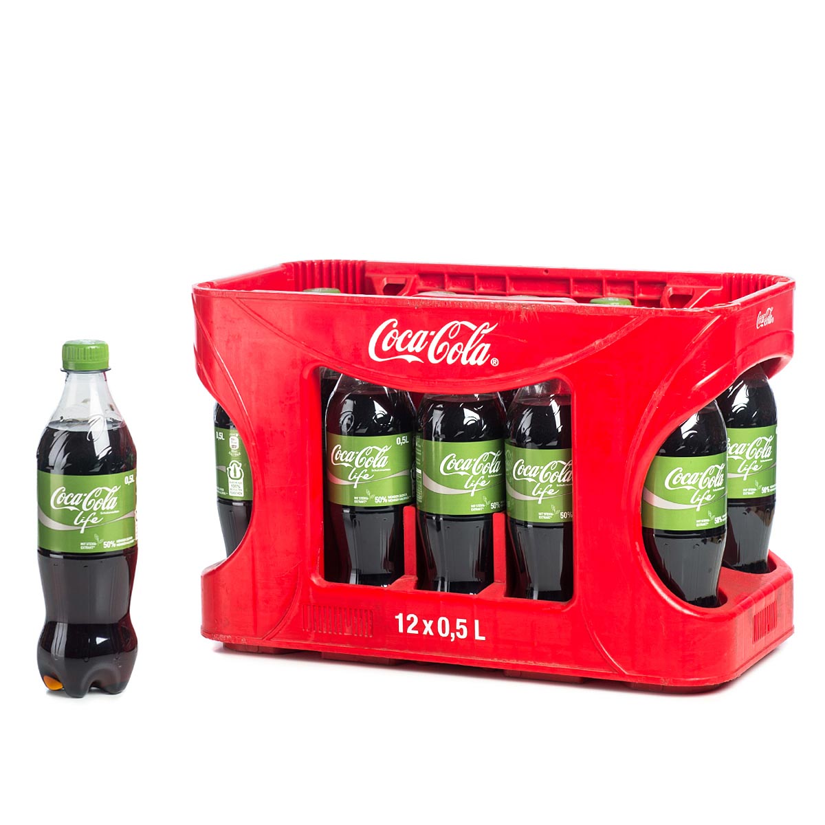 Coca-Cola Life 12 x 0,5l PET online bestellen | getraenkedienst.com