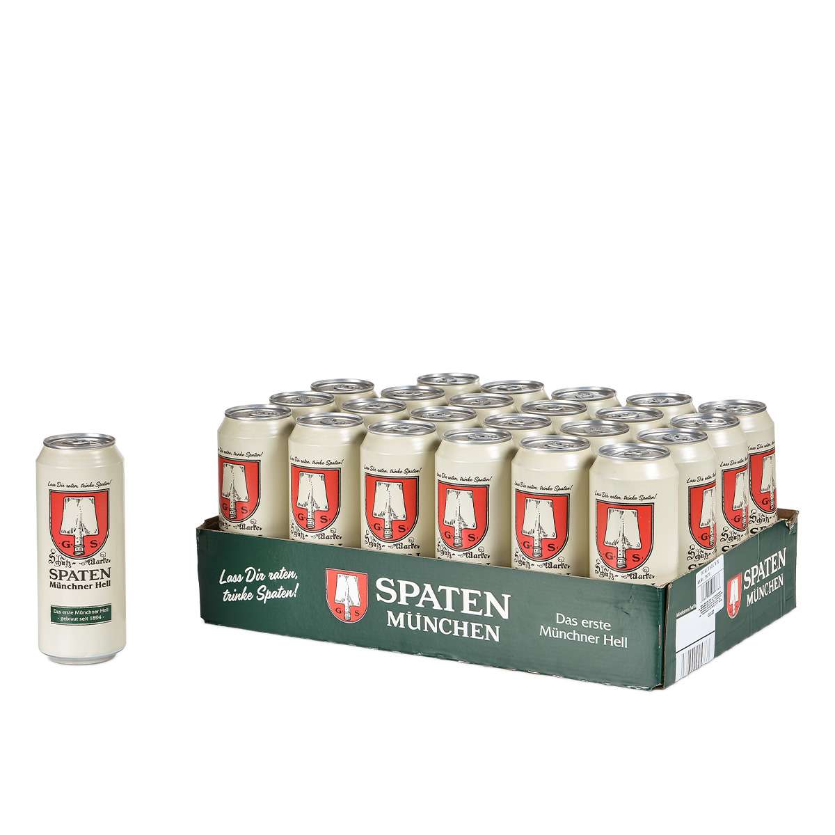 Spaten Münchner Hell Dosenbier 24 x 0,5l | getraenkedienst.com