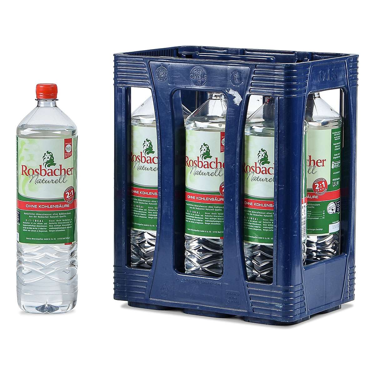 Rosbacher Naturell 6 x 1,5l online bestellen | getraenkedienst.com
