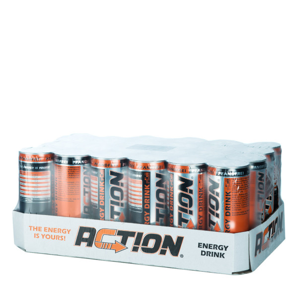 Action Energy Drink 24 x 0,25l online bestellen | getraenkedienst.com