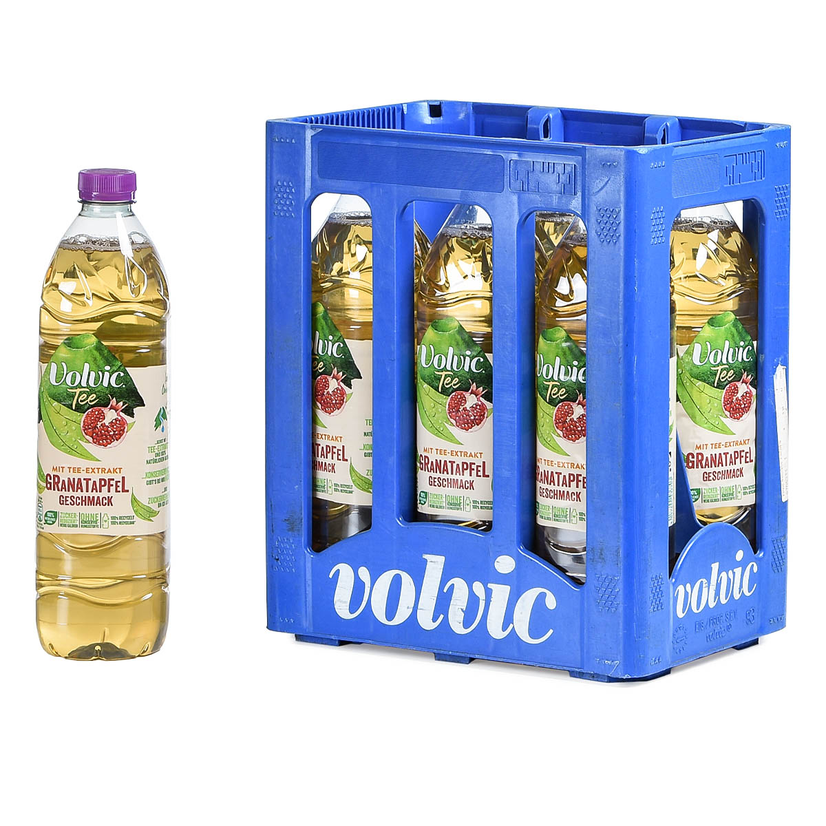 Volvic Grüner Tee Granatapfel 6 x 1,5l | getraenkedienst.com
