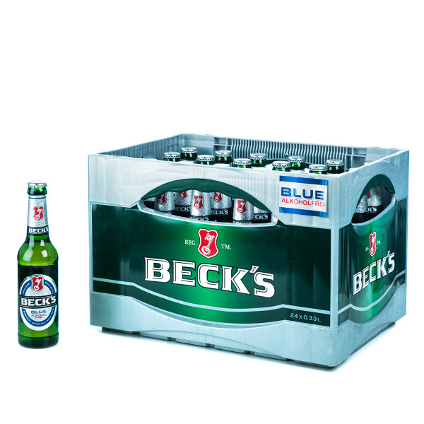 Becks Blue Alkoholfrei 24 x 0,33l | getraenkedienst.com