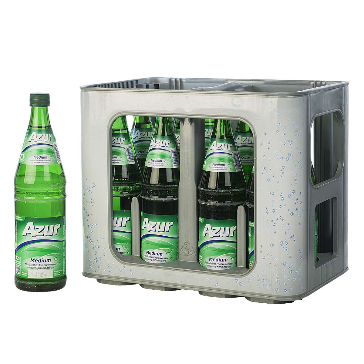 Azur Medium 12 x 0,75l online bestellen | getraenkedienst.com