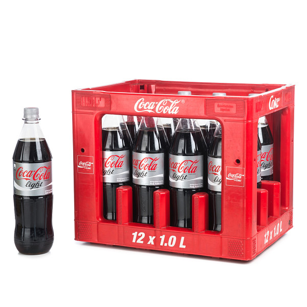 Coca-Cola light 12 x 1l online bestellen | getraenkedienst.com