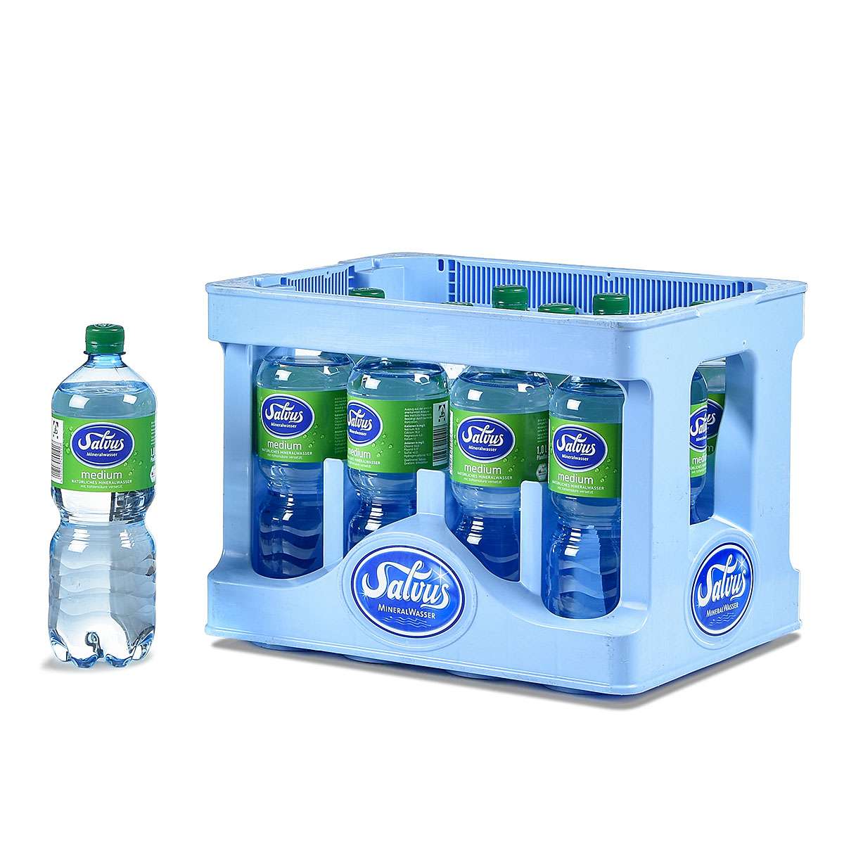 Salvus Medium 12 x 1l online bestellen | getraenkedienst.com