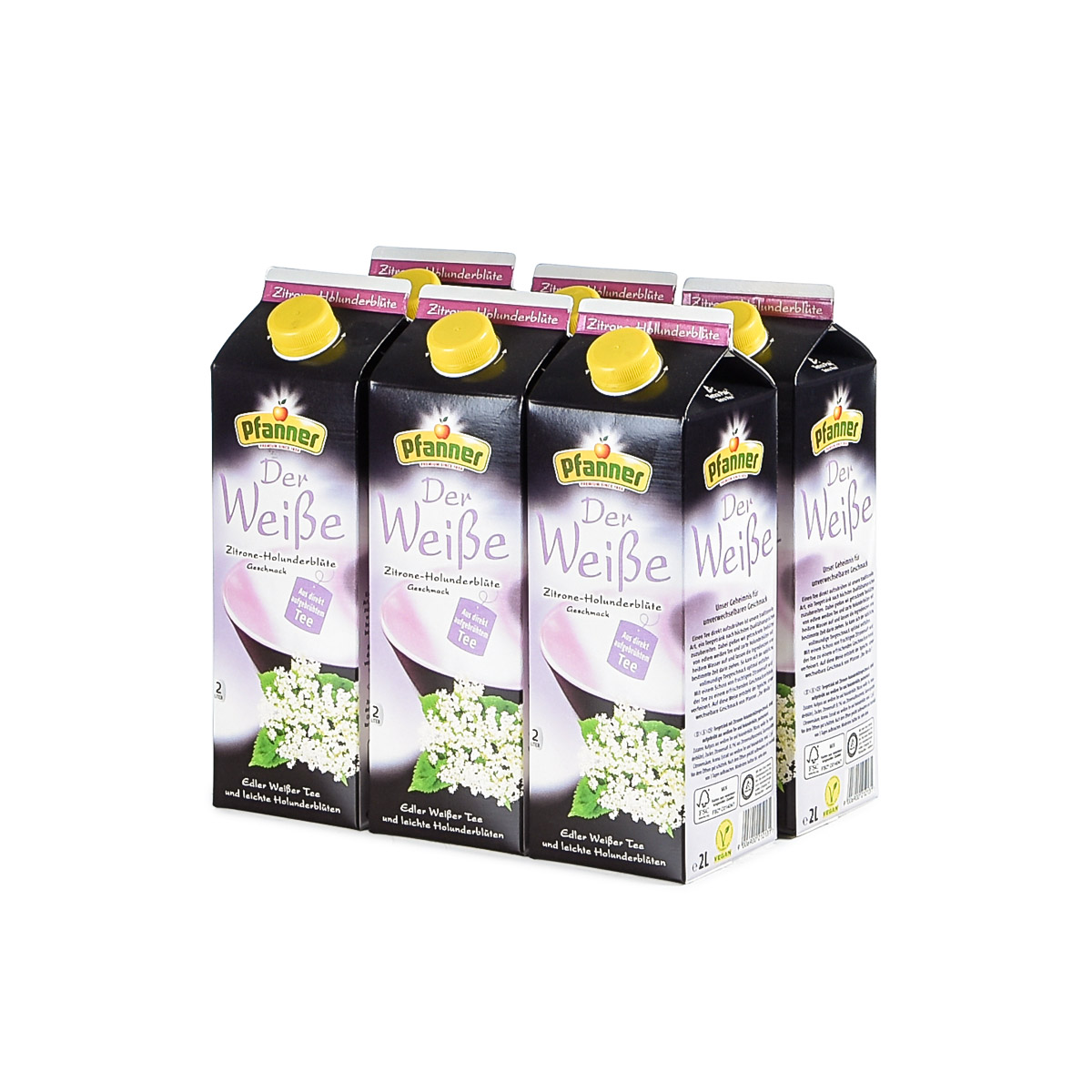 Pfanner Pure Tea Bio Weißer Tee 6 x 1l | getraenkedienst.com