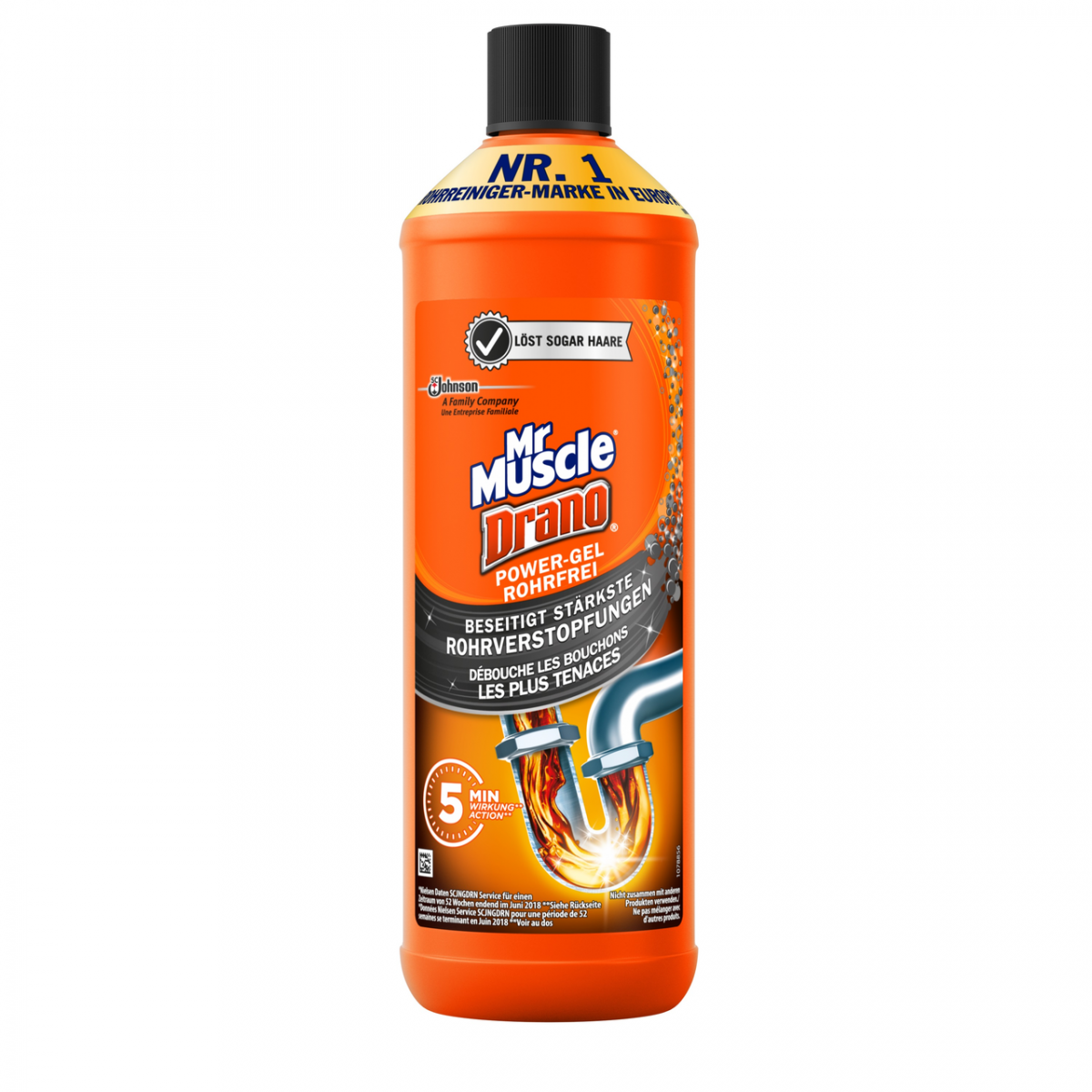 Drano Abflussreiniger Mr Muscle Drano Power-Gel Rohrfrei gelförmig ...