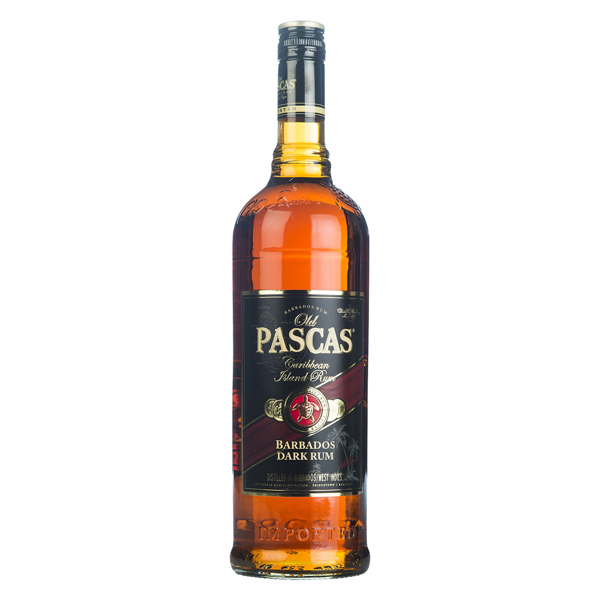 Old Pascas Dark Barbados Ron Negro 1l | getraenkedienst.com