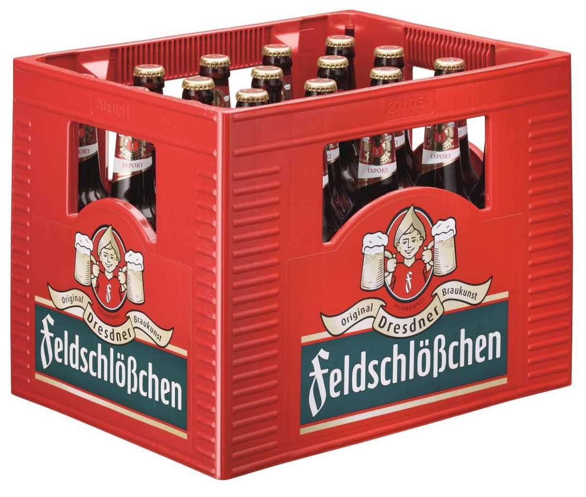 Feldschlößchen Export 20 x 0,5l | getraenkedienst.com