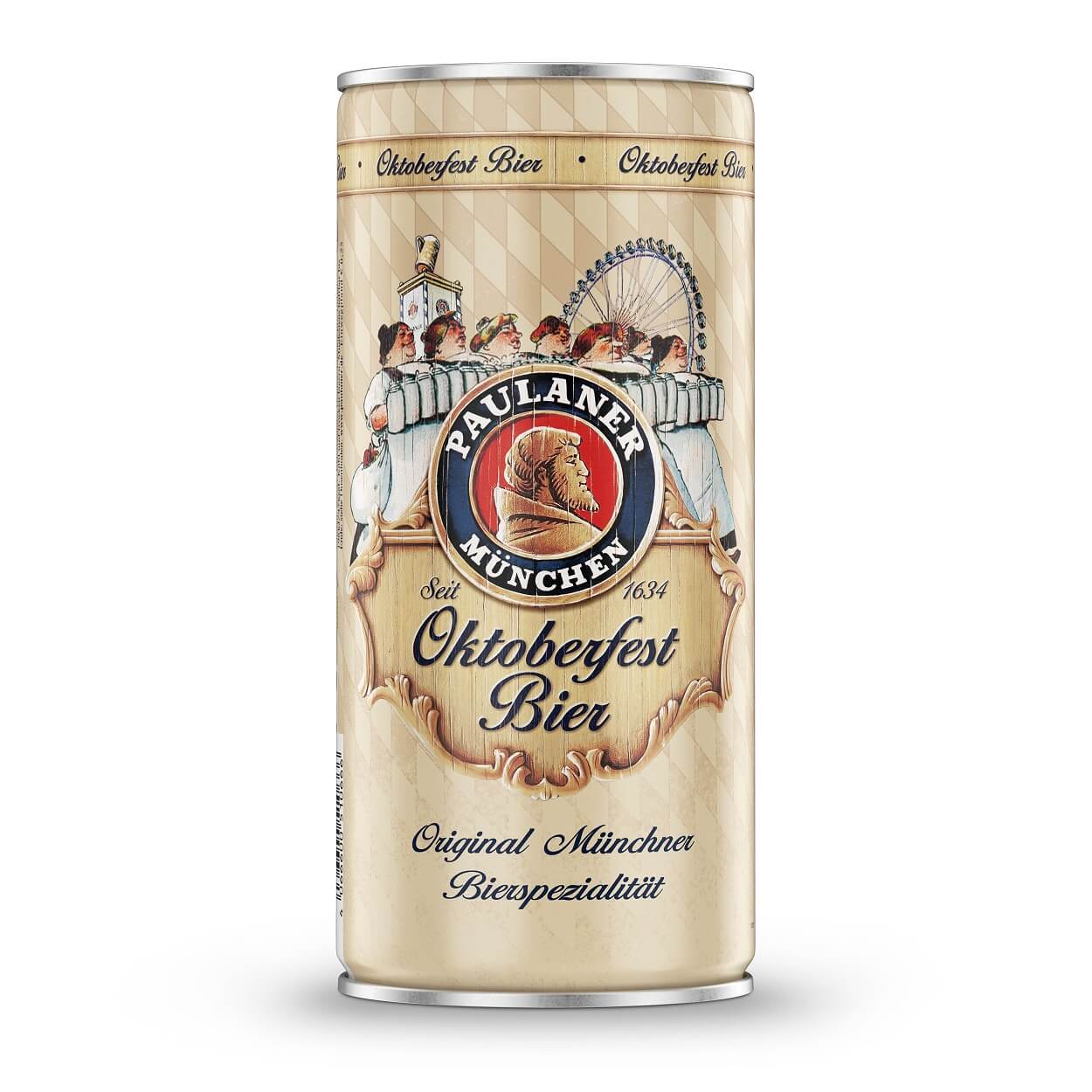 Paulaner Oktoberfest Bier 1 ltr. Dose incl. Maßkrug 5 x 1l ...