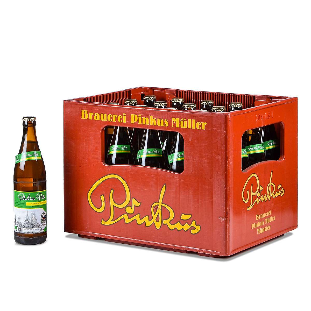 Pinkus Pils 20 x 0,5l online bestellen | getraenkedienst.com