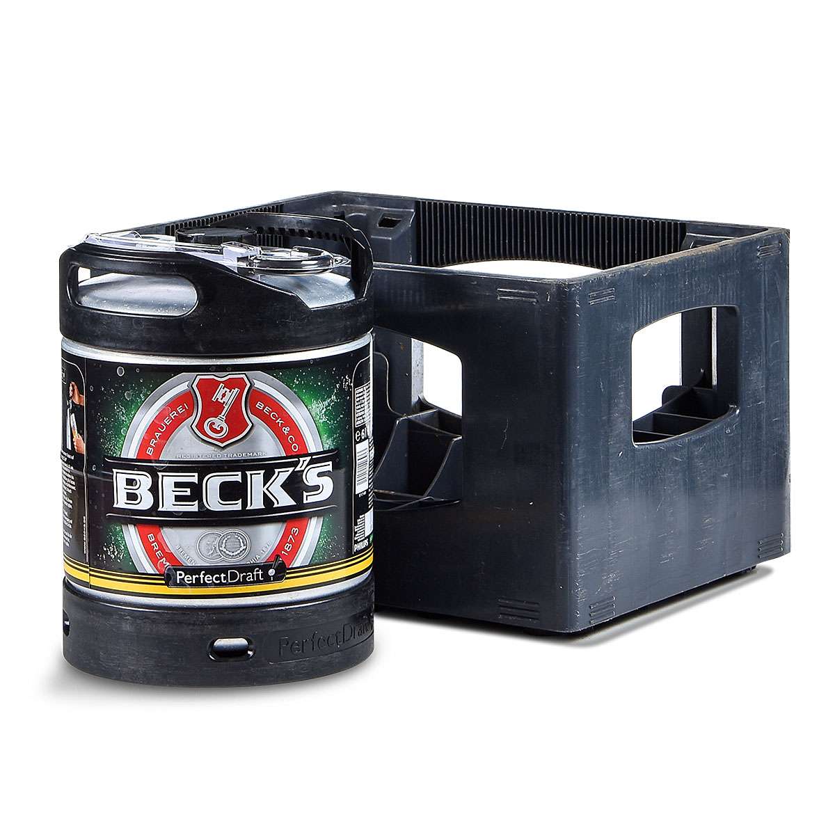 Becks Pils Perfectdraft 6l mit Kasten | getraenkedienst.com