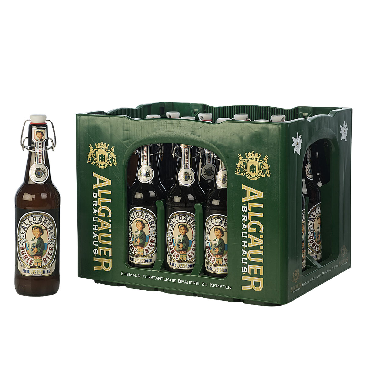 Allgäuer Büble Edelweißbier 20 x 0,5l | getraenkedienst.com