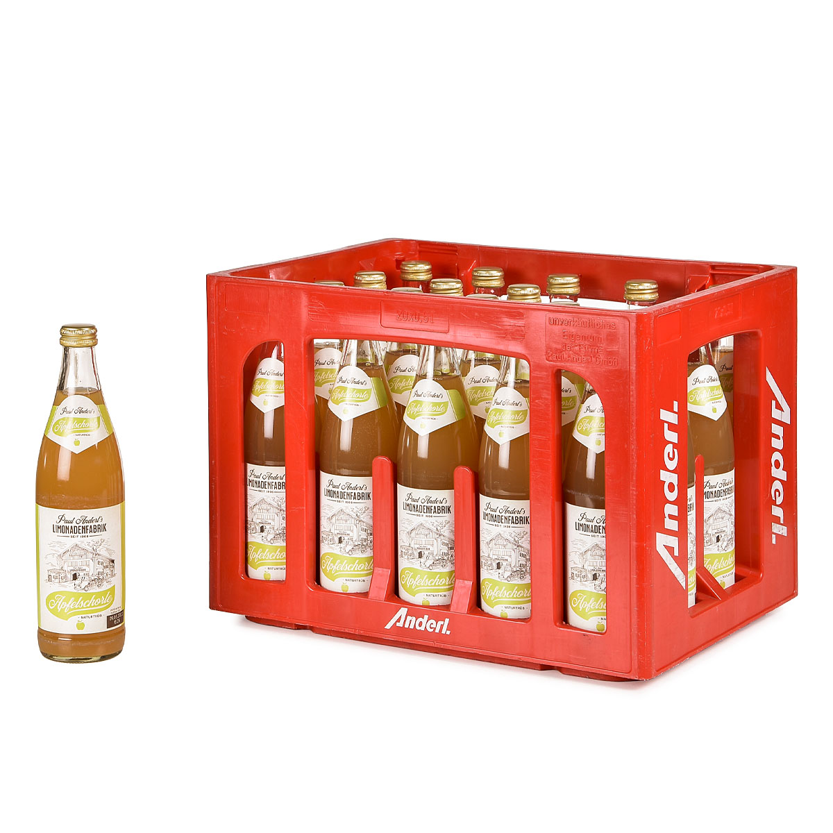 Anderl Apfelschorle naturtrüb 20 x 0,5l | getraenkedienst.com