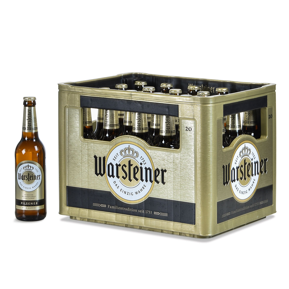 Warsteiner Pils 20 x 0,5l online bestellen | getraenkedienst.com
