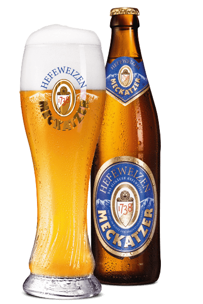 Meckatzer Hefeweizen hell 20 x 0,5l Glas zur Lieferung online bestellen