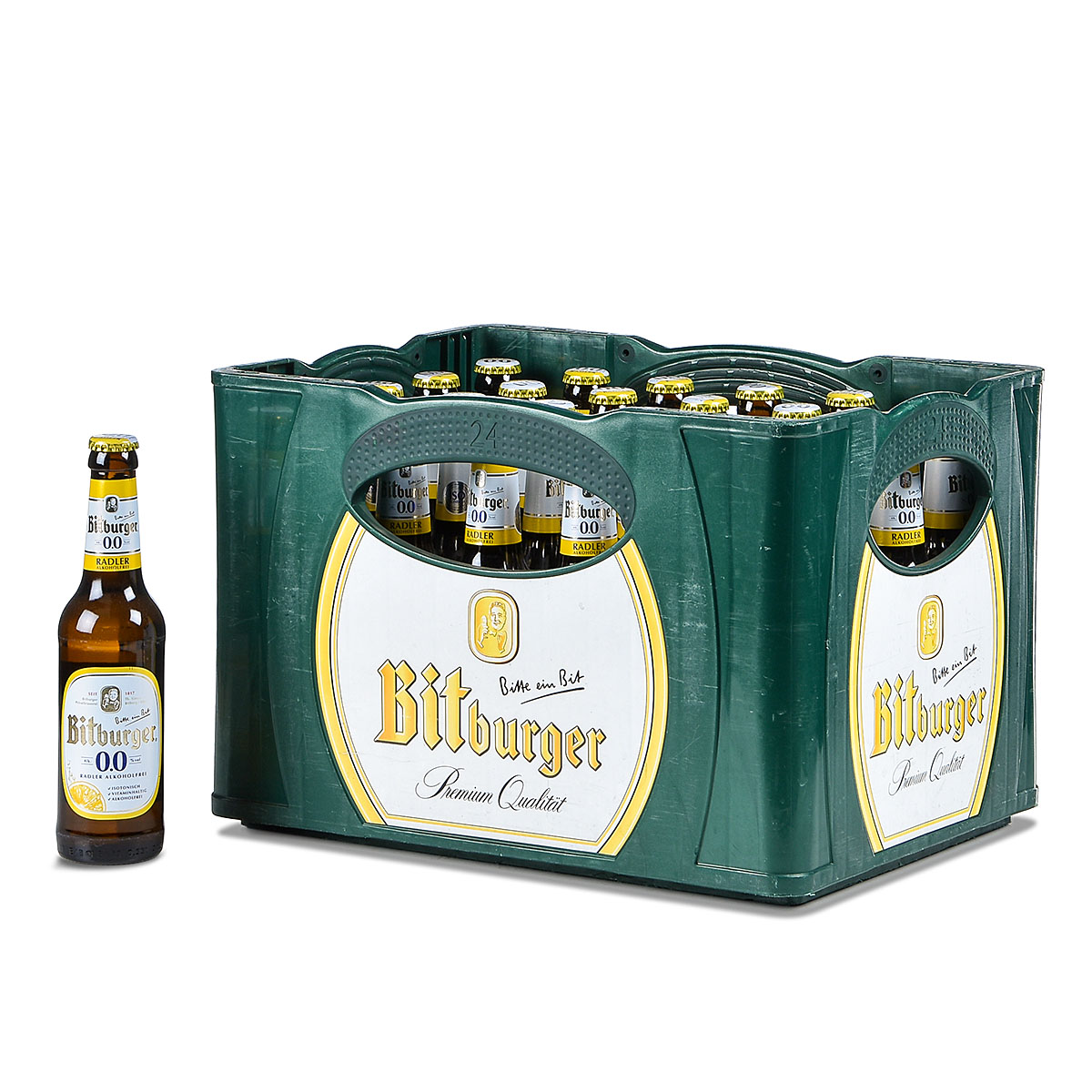 Bitburger Radler 0,0% alkoholfrei 24 x 0,33l | getraenkedienst.com