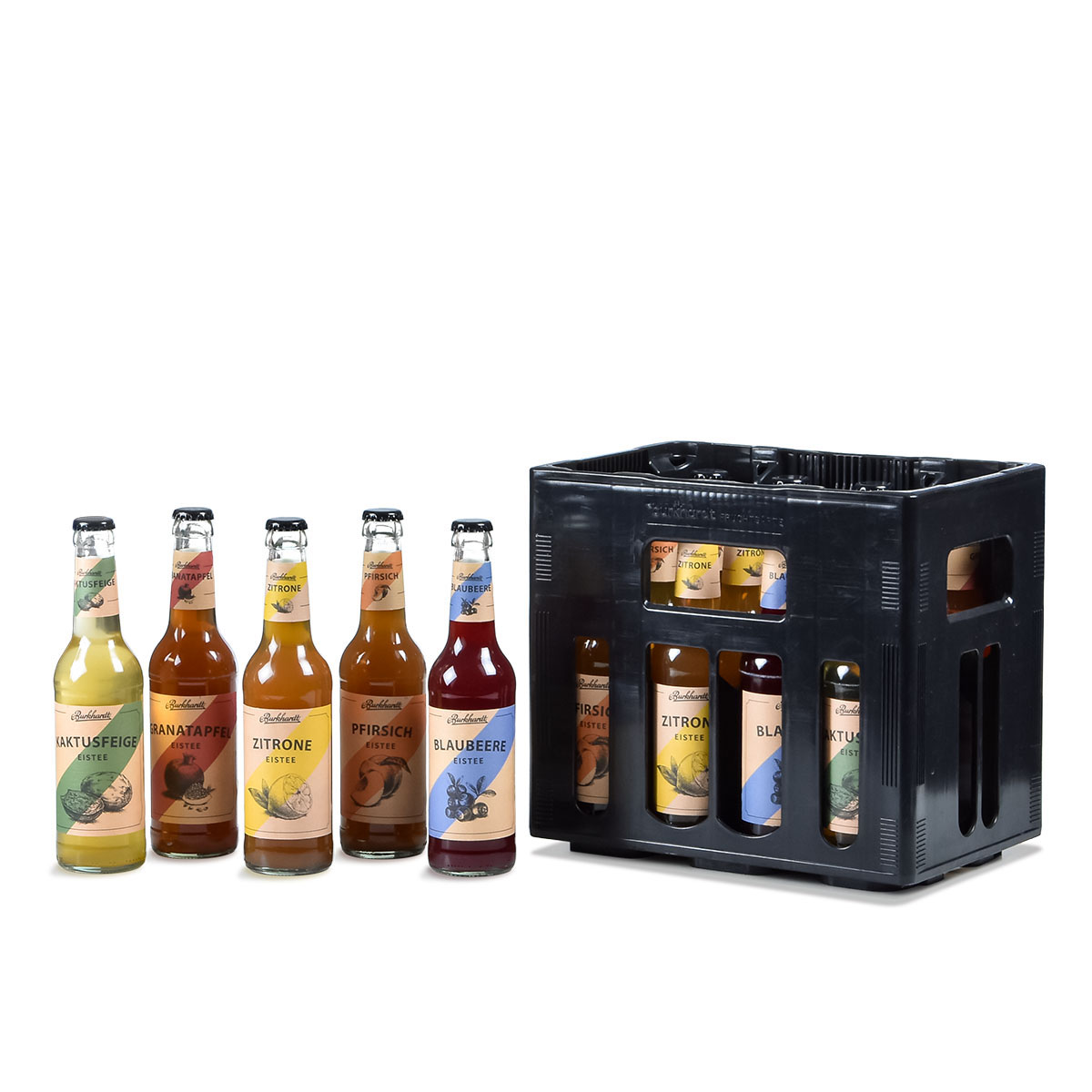 Burkhardt Eistee Mischkasten 12 x 0,33l | getraenkedienst.com