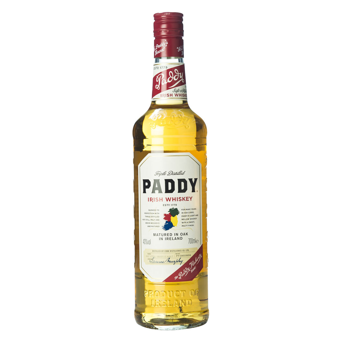 Paddy Old Irish Whiskey 0,7l online bestellen | getraenkedienst.com