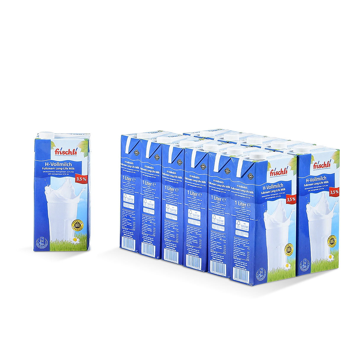 Frischli H-Milch 3,5% - 12 x 1l online bestellen | getraenkedienst.com