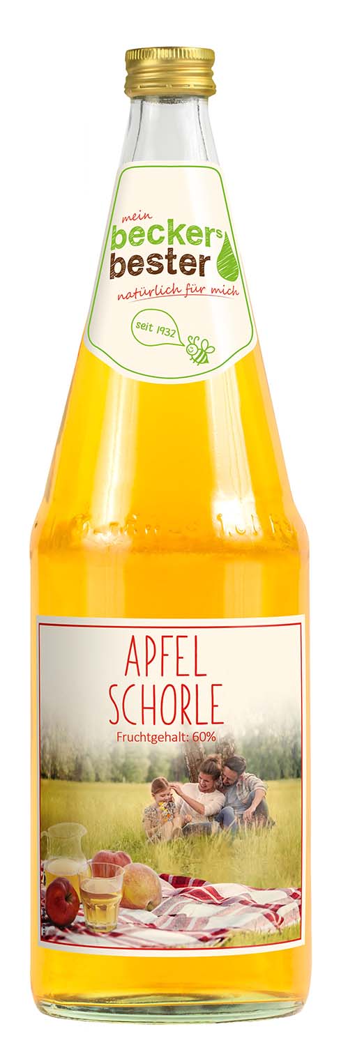 Beckers Bester ApfelsaftSchorle 6 x 1l | getraenkedienst.com
