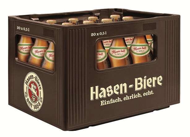 Hasen-Bräu Hell 20 x 0,5l online bestellen | getraenkedienst.com