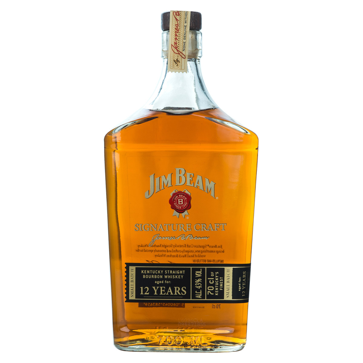 Jim Beam Signature Craft 12 Jahre Kentucky Straight Bourbon Whiskey 0 ...