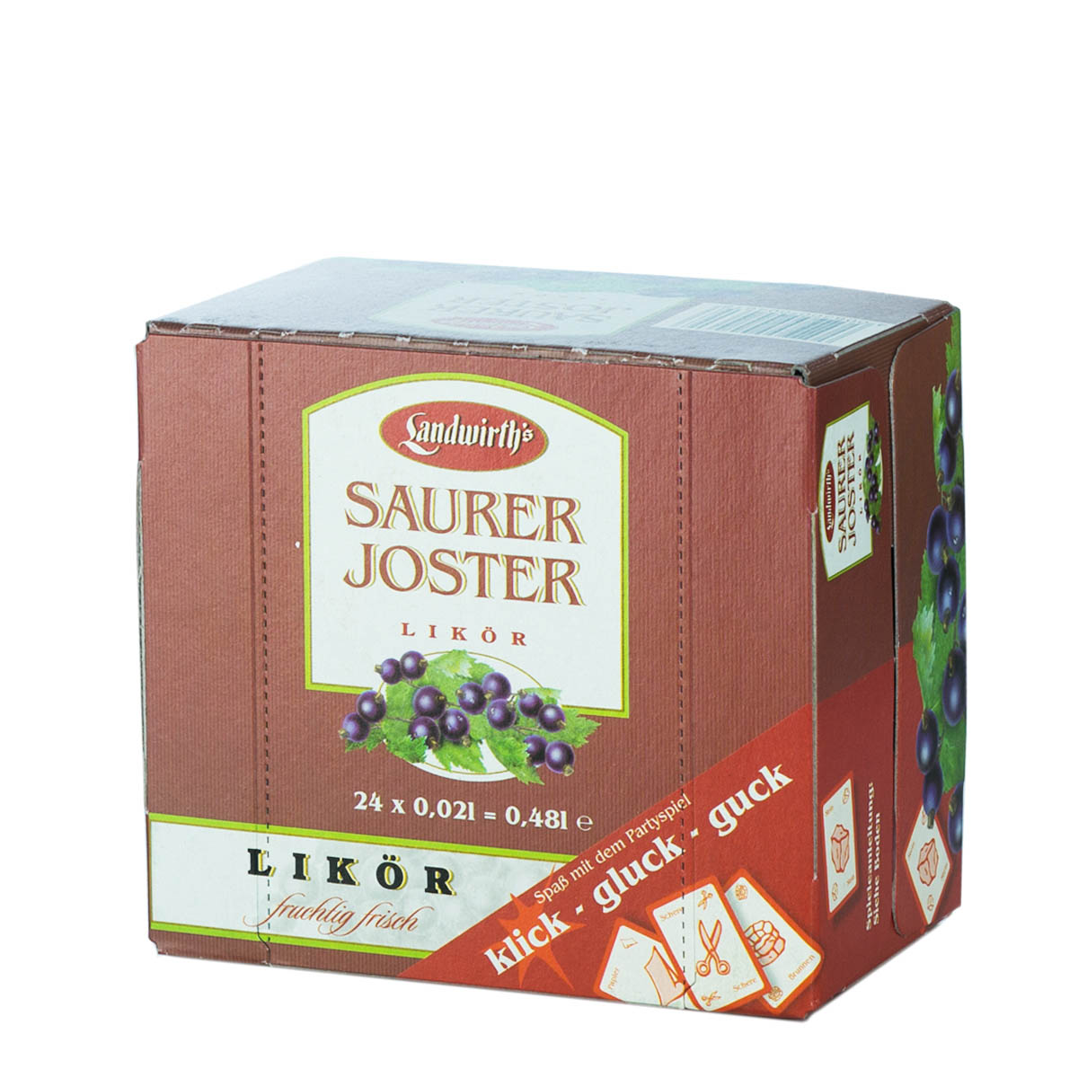 Landwirth's Saurer Joster Johannisbeerlikör 24 x 0,02l online bestellen ...