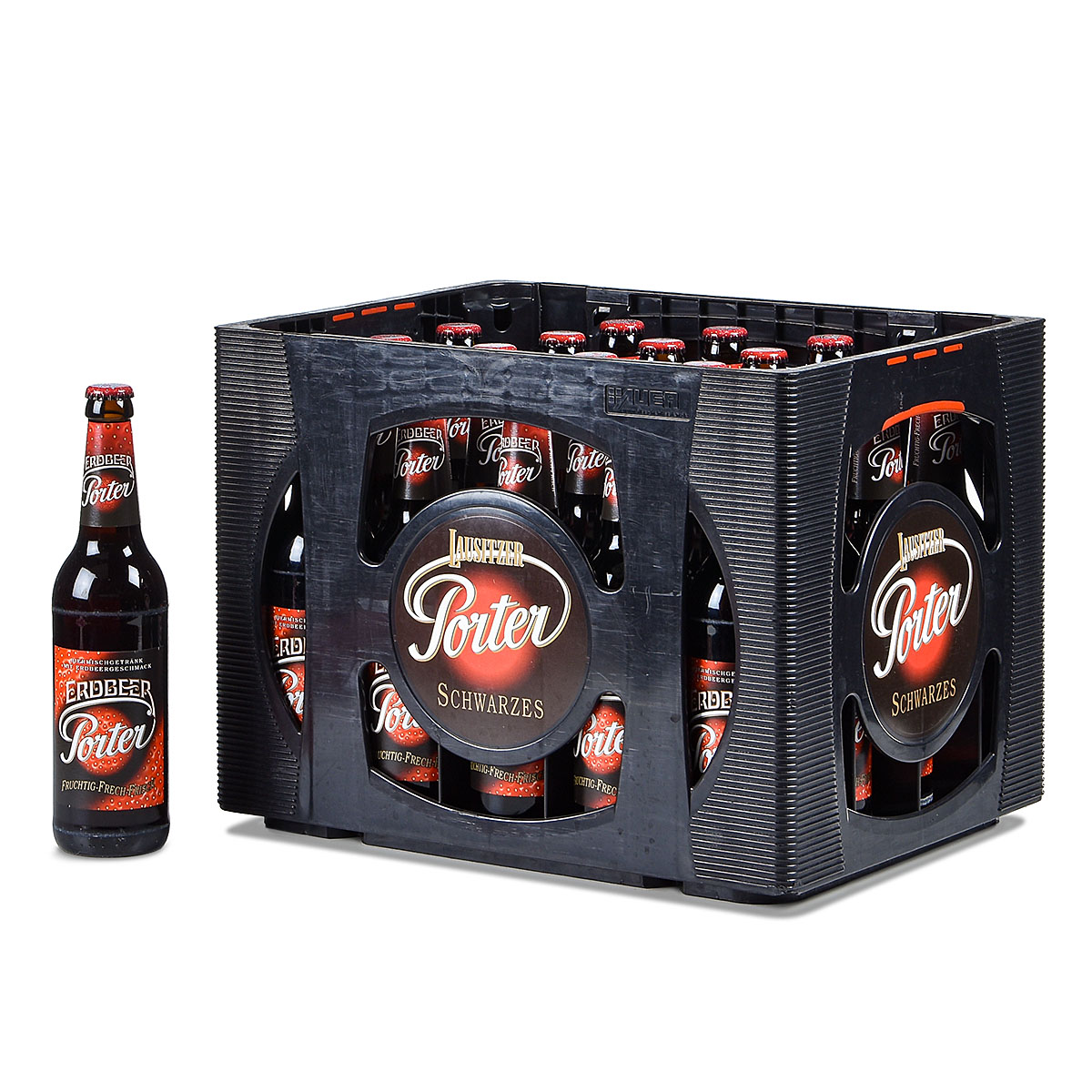 Lausitzer Porter Erdbeer 20 x 0,5l | getraenkedienst.com