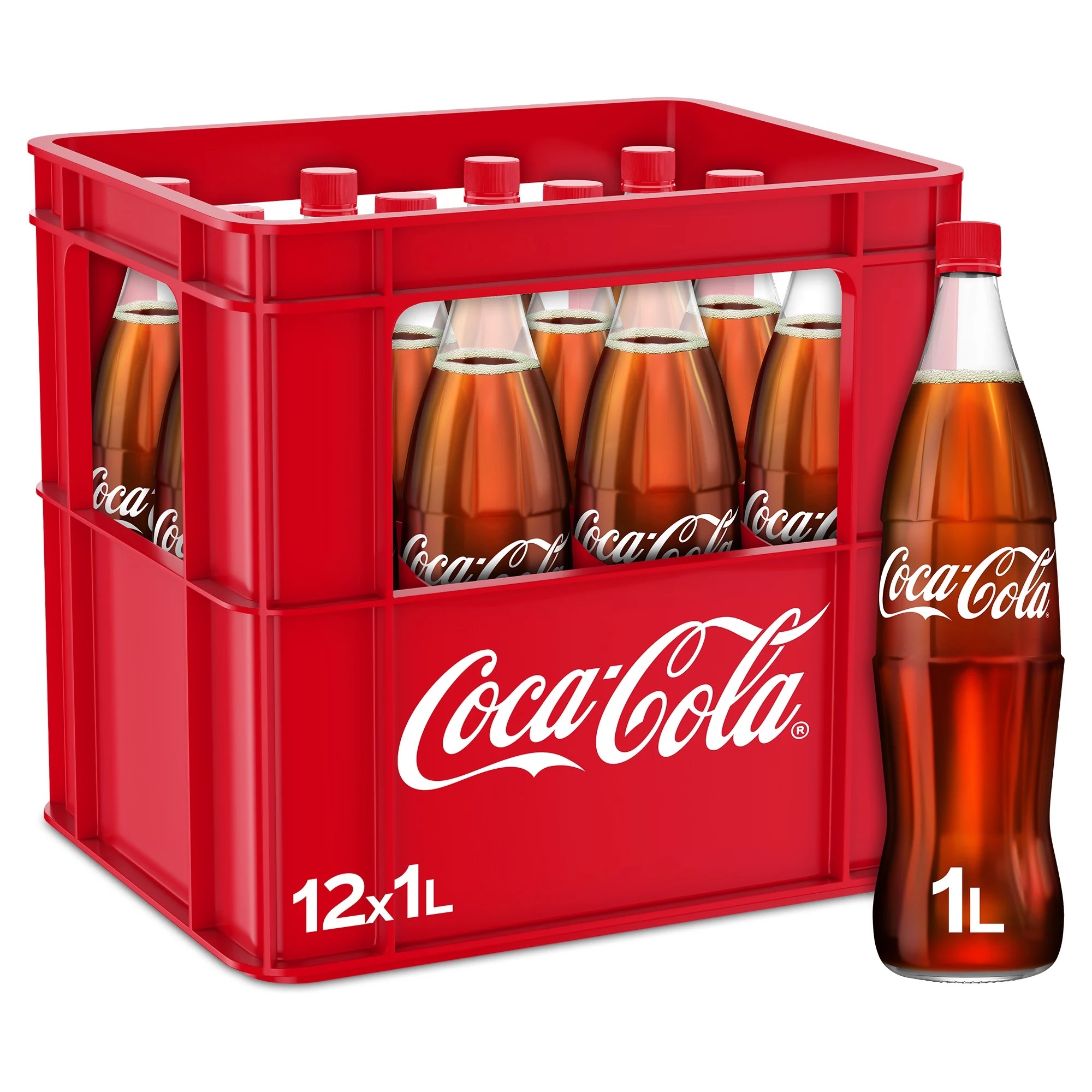 Coca Cola 12 x 1l zur Lieferung online bestellen | getraenkedienst.com