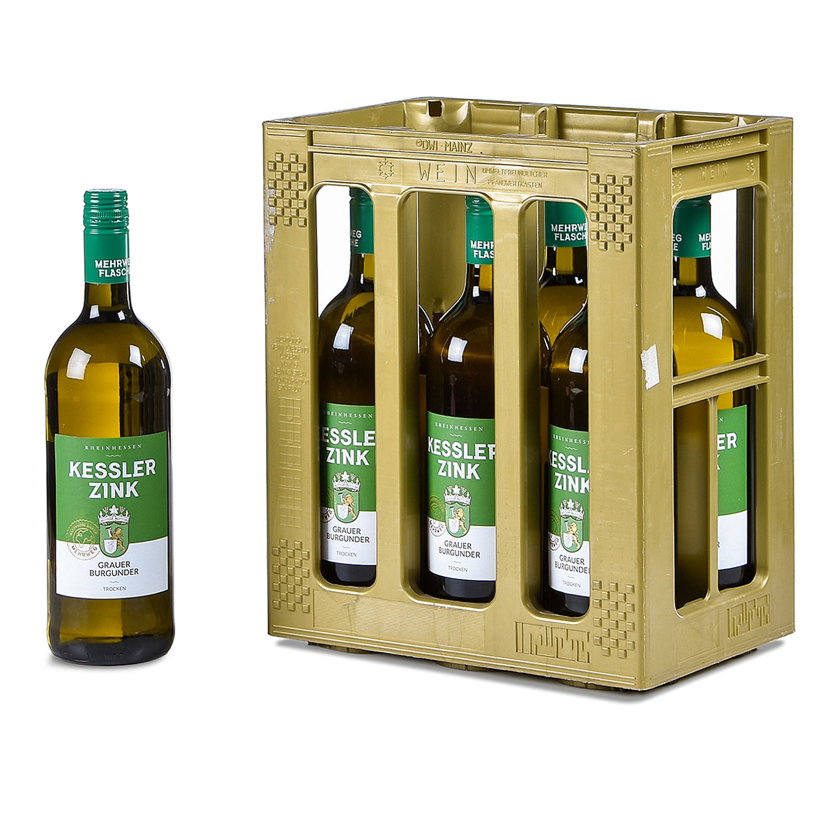 Kessler-Zink Grauer Burgunder trocken 6 x 1l | getraenkedienst.com