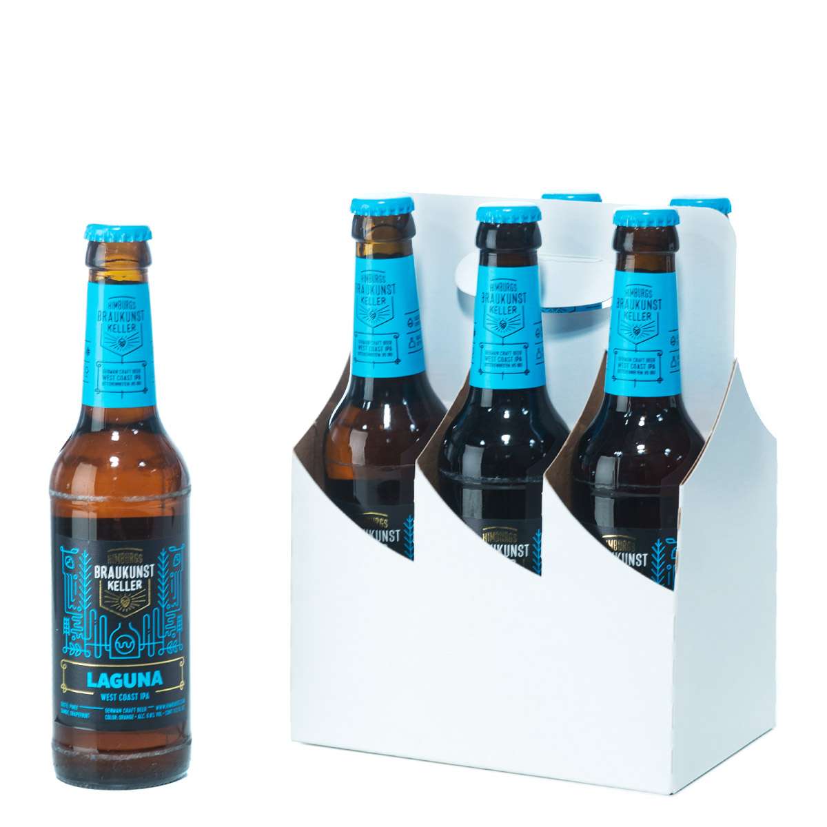 Brau Kunst Keller Laguna IPA 6 x 0,33l | getraenkedienst.com