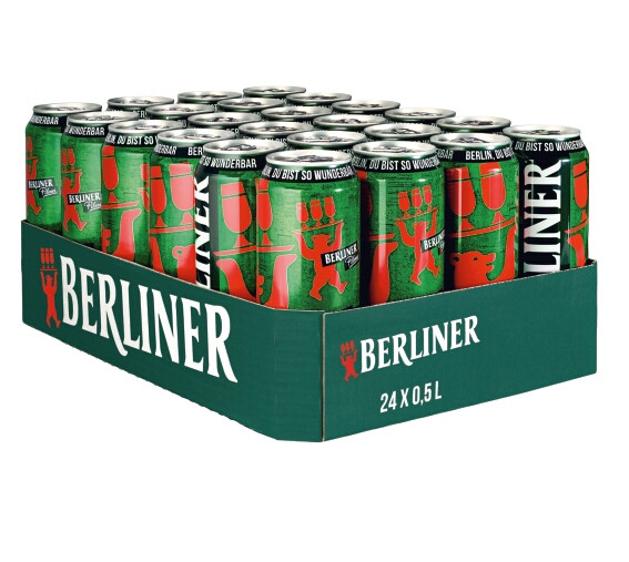 Berliner Pilsner 24 x 0,5l Dose online bestellen | getraenkedienst.com
