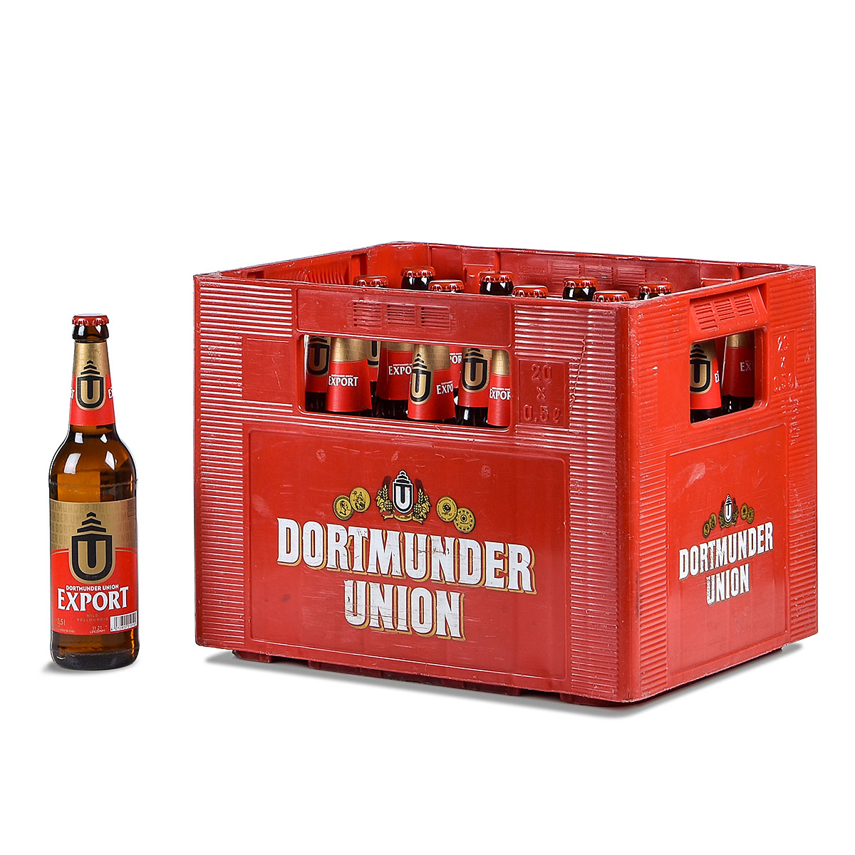 Dortmunder Union Export 20 x 0,5l | getraenkedienst.com