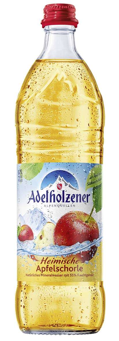 Adelholzener Heimische Apfelschorle 12 x 0,75l | getraenkedienst.com