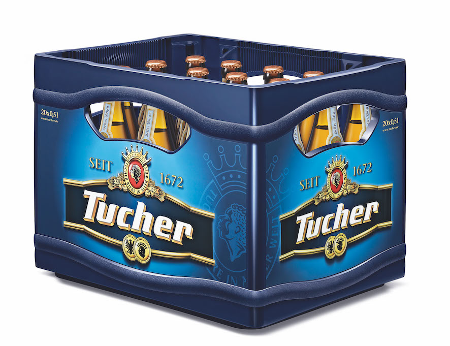 Tucher Hefe hell 20 x 0,5l Glas online bestellen | getraenkedienst.com