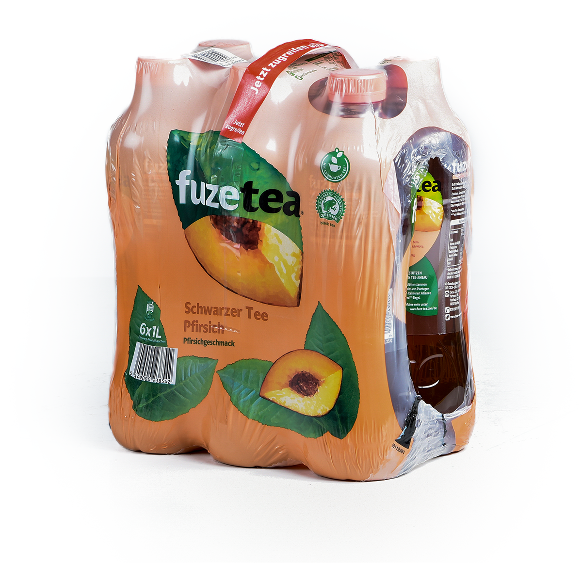 Fuze Tea Schwarzer Pfirsich 6 x 1l | getraenkedienst.com